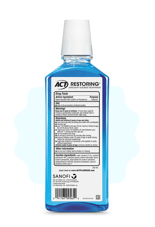 Restoring | ACT® Cavity-Prevention Fluoride Mouth Rinse